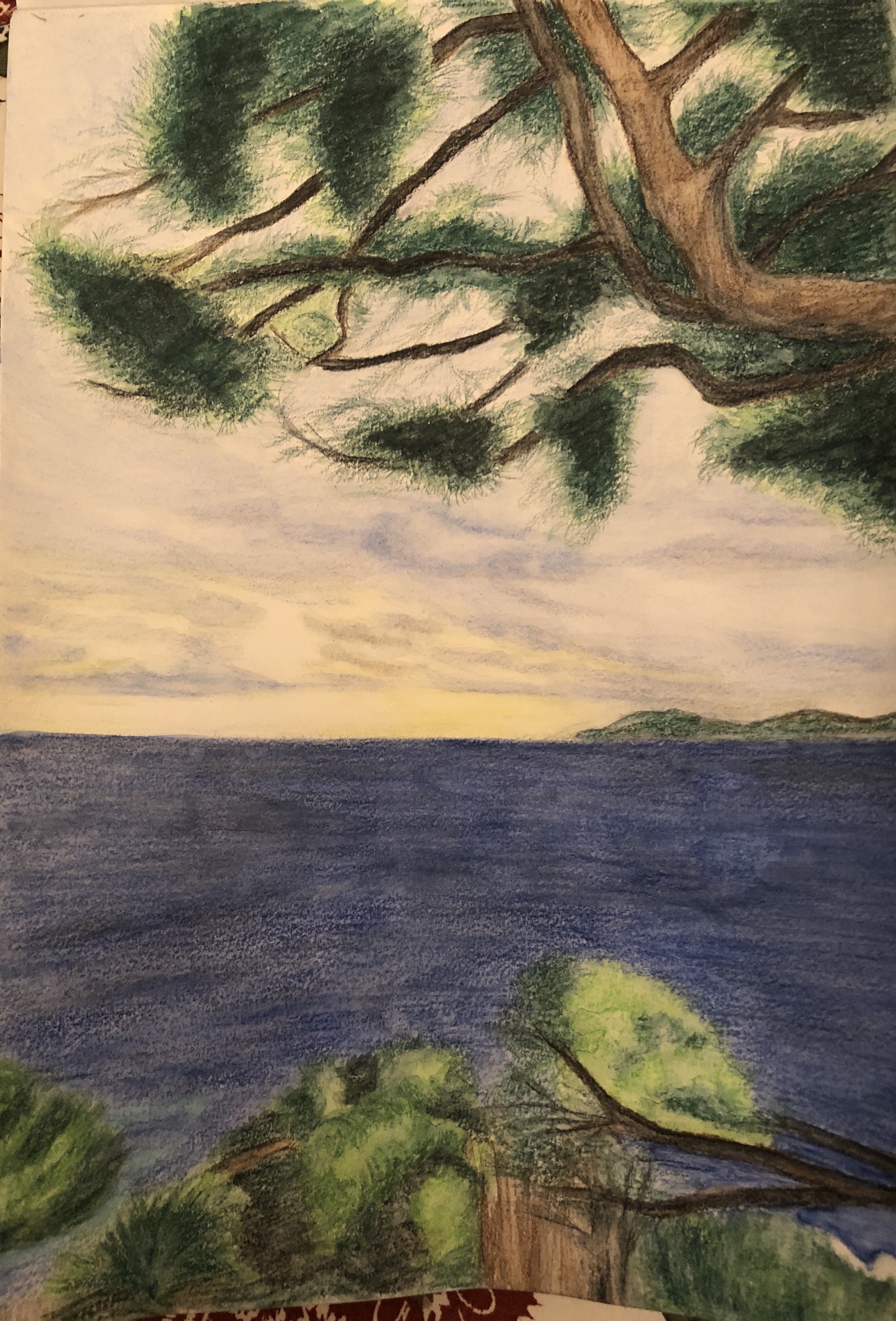 Assignment 3/Drawing 1/ Project 3 Composition/ Aerial perspective ...